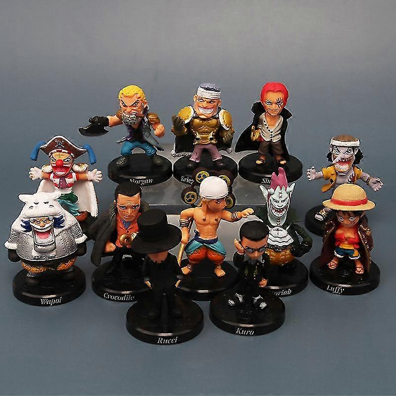 12pcs/set Monkey D. Luffy Nami Boa Hancock Roronoa Zoro Action Figures ...