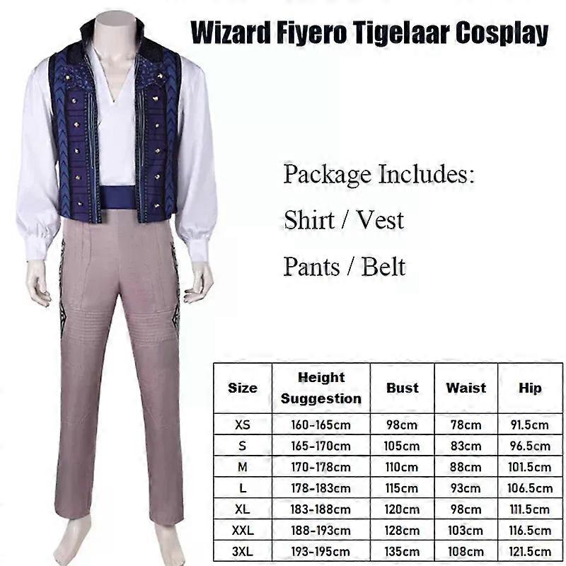 2025 Movie Wicked Costume Prince Fiyero Tigelaar Cosplay For Men ...