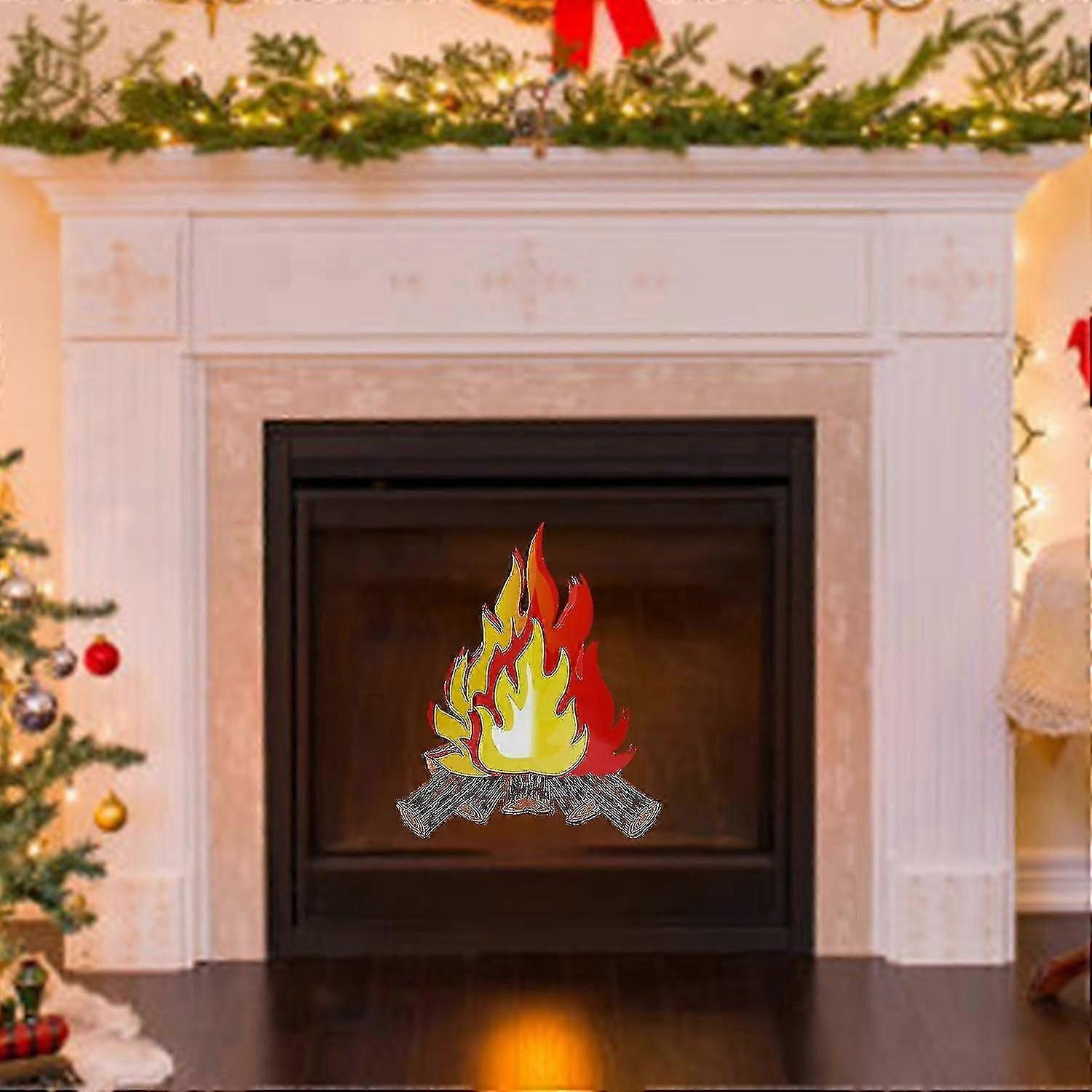 Fake Flame 3d Realistic Art Paper Red Vivid Artificial Safe Campfire For Festival-zzy | Fruugo UK