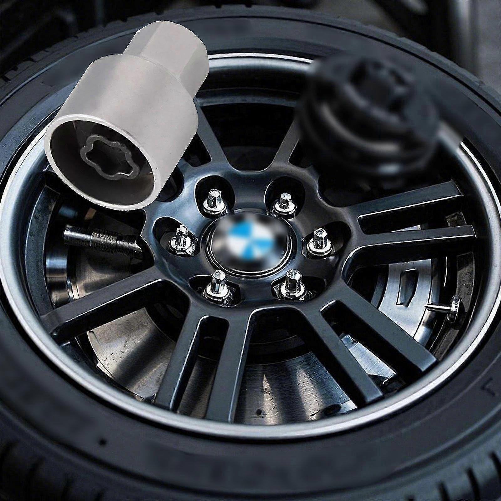 BMW 1 3 4 5 6 7 Series Wheel Lock Lug Nuts Anti-Theft Tire Bolt Screw ...