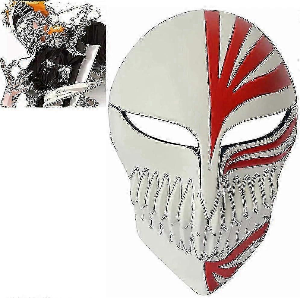 Resin Bleach Ichigo Kurosaki Mask Hollow Cosplay Halloween Masquerade ...