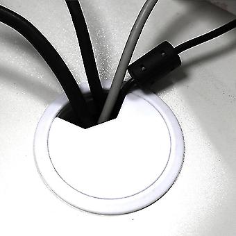 Round Circle Desk Cord Grommet Abs Desk Cable Wire Grommets Pc Computer ...