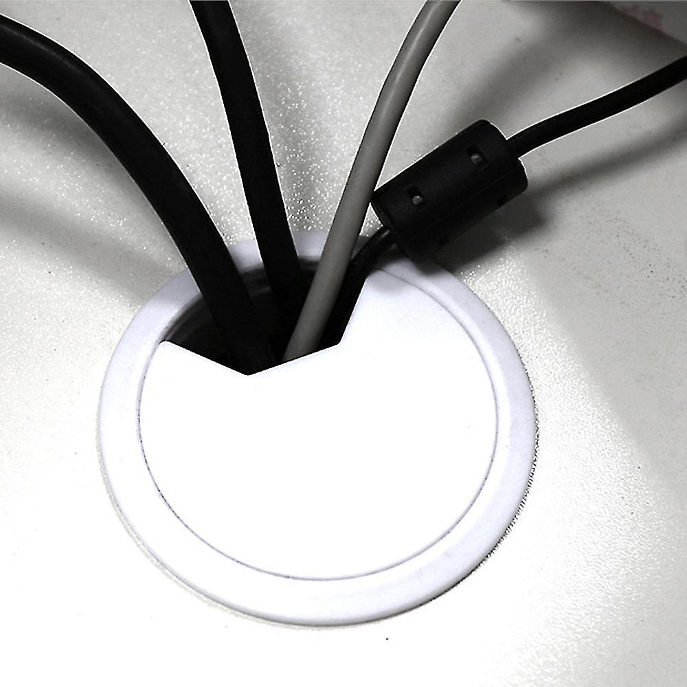 Round Circle Desk Cord Grommet Abs Desk Cable Wire Grommets Pc Computer ...