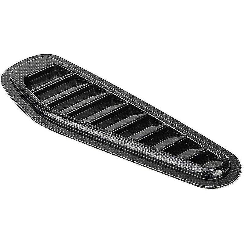 Universal Carbon Fiber Car Air Flow Intake Cover - Decorative Scoop ...