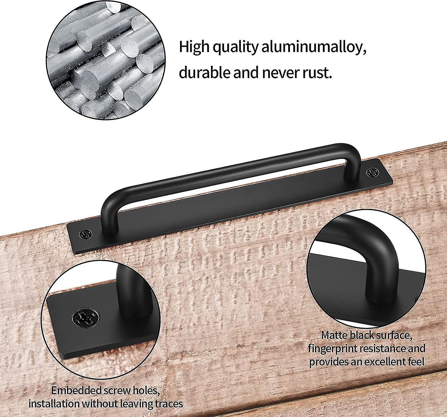 2 Pcs Sliding Door Handles, Black Door Pull Handles, Sliding Barn ...