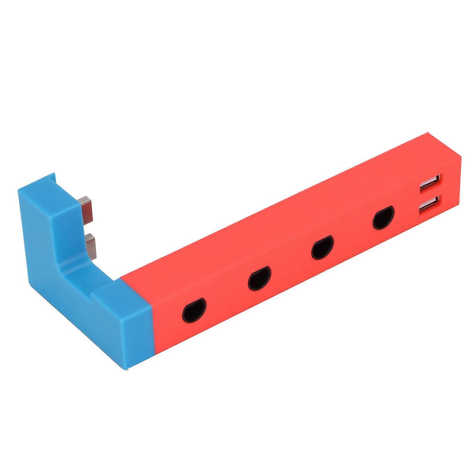 Wired Controller Adapter Portable 4 Ports Adapter with 2 USB Ports ...