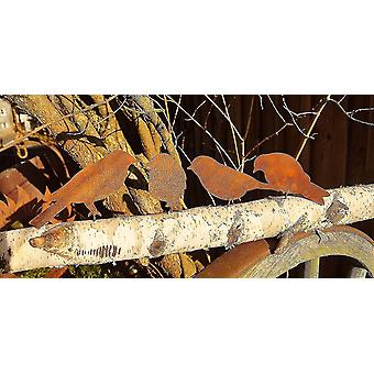 Garden Decoration Rust, Rusty Birds With Screw For Screwing Into Wood ...