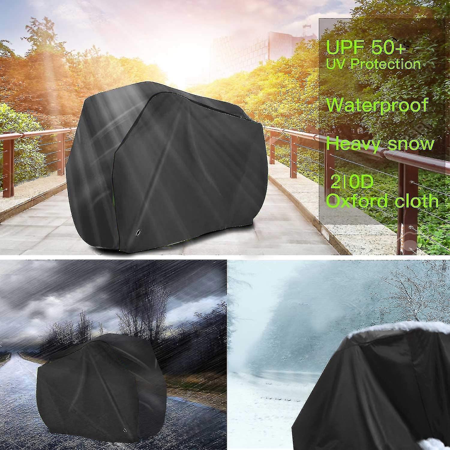 Bicycle Cover For 2 Bicycles Waterproof 210d Breathable Outdoor Bicycle ...