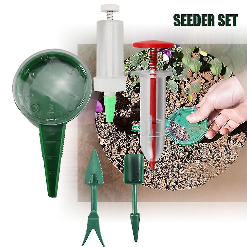 6pcs Mini Sowing Seed Dispenser Manual Syringe Seeder Sower Set ...