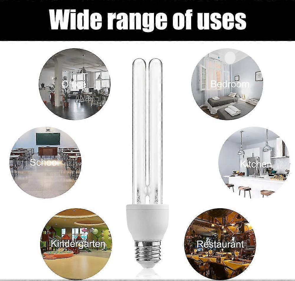 25W E27 UV sanitizing lamp Quartz tube 254nm UVC sterilization with ...