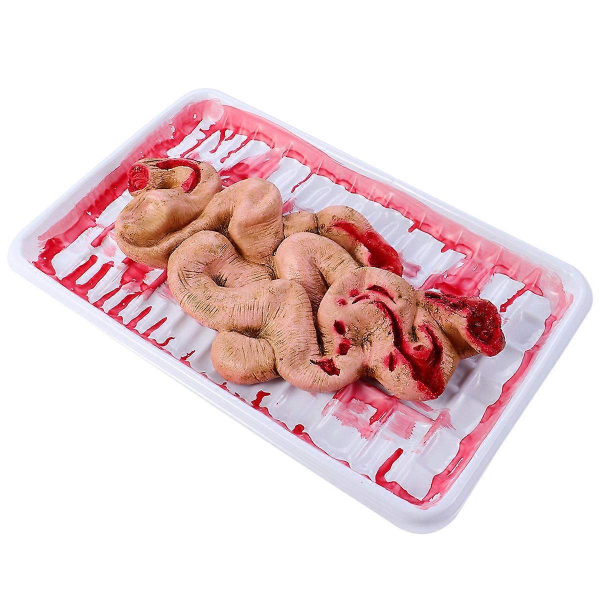 1 Box Halloween Tricky Toy Large Intestine Prop Horror Organ Lunch Box ...