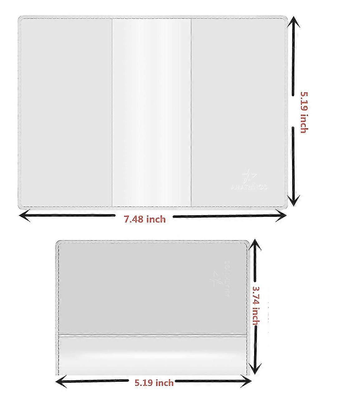 5 Pack Passport Covers, Clear Plastic Passport Protector, For Standard ...