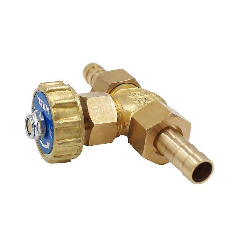 8mm10mm 1 Mpa Water valve ID Hose Barb Brass Parallel Needle Valve For ...