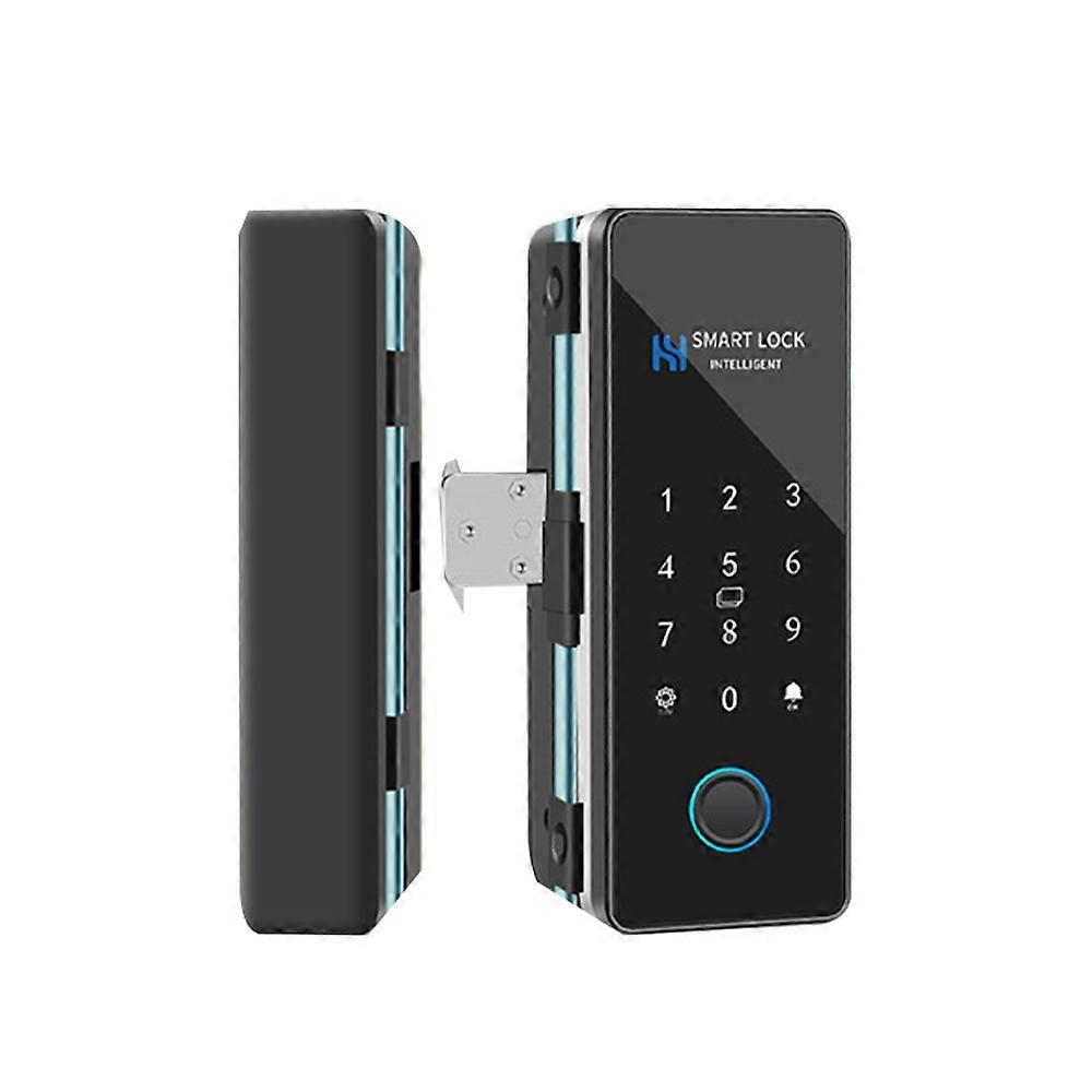 Digital Glass Door Lock Bluetooth Fingerprint Keyless Smart Phone ...