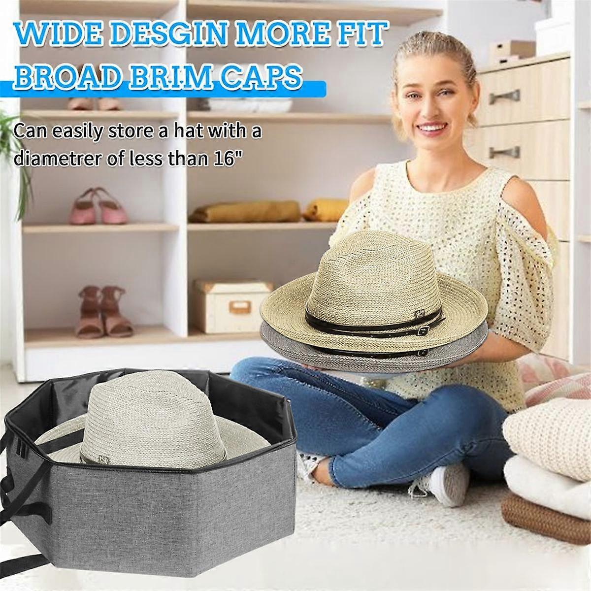 Hat Organizer Bag Hat Organizer Case for Bucket Hats Cowboy Hats ...