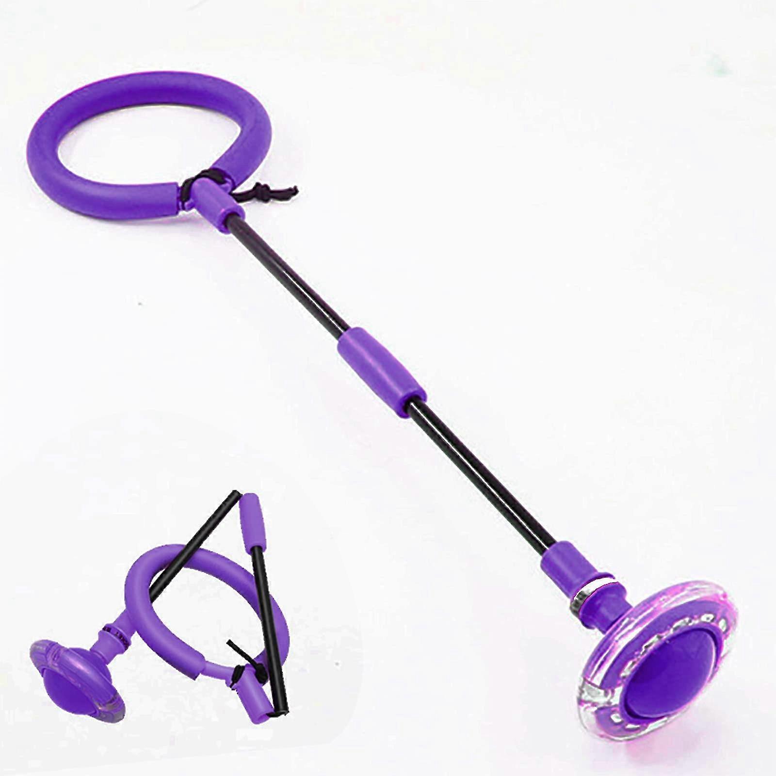 kids foldable ankle skip ball flash jump colorful sport swing ball ...