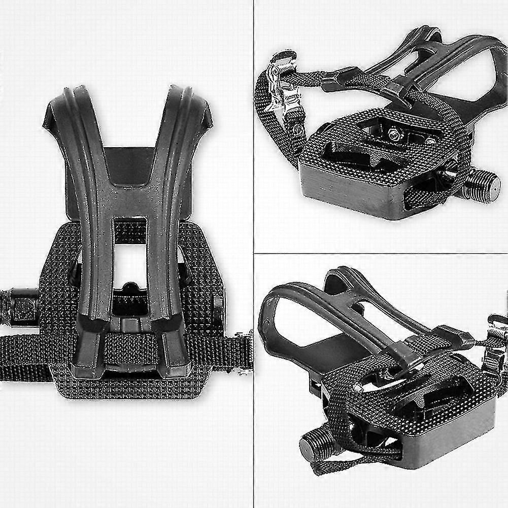 Exercise Bike Pedals Pedal For Clipless Toe Cage And Strap For Shoes ...