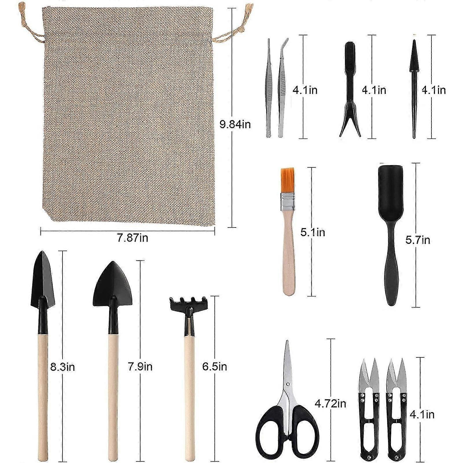 Gardening Tools 12-piece Set Portable Garden Hand Tools Set Miniature ...