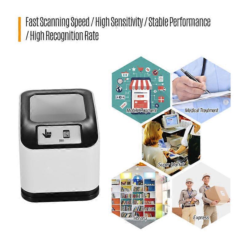 2200 1D/2D/QR Bar Code Scanner CMOS Image Desktop Barcode Reader USB ...
