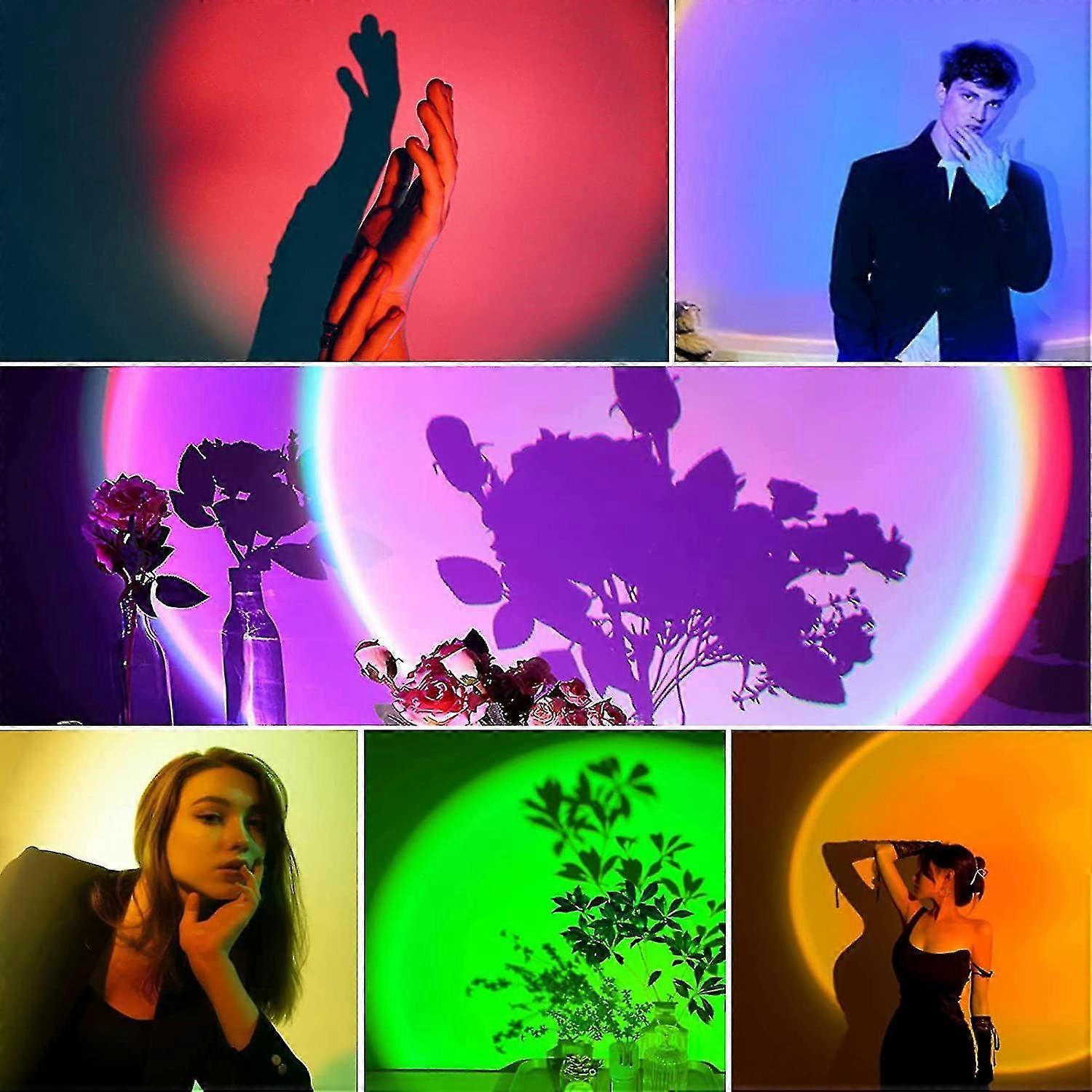 Sunset Lamp Projection, 16 Colors Sunset Lamp Multiple Colors With ...