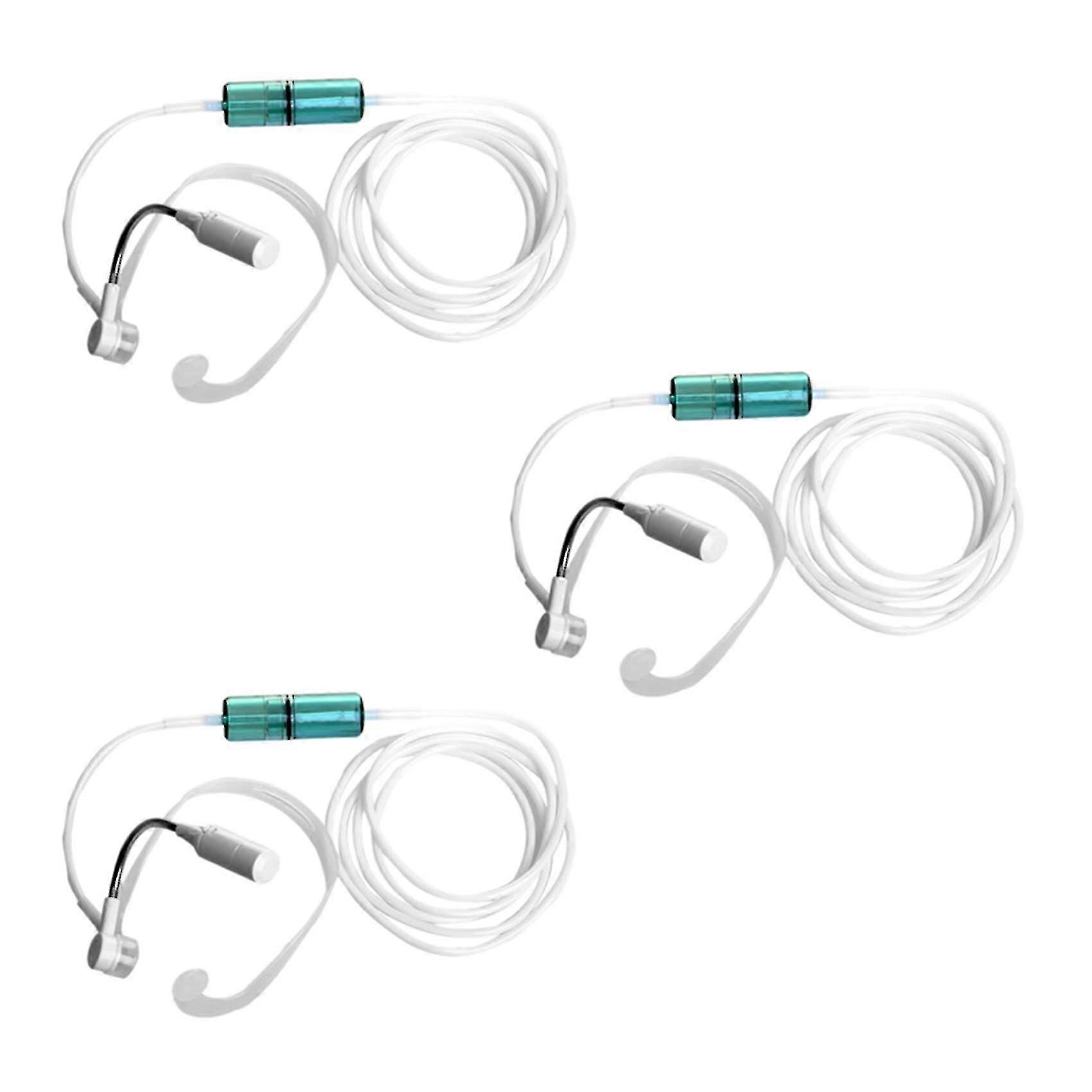 3x Headset Nasal Type Oxygen Cannula 2m Silicone Straw Tube ...