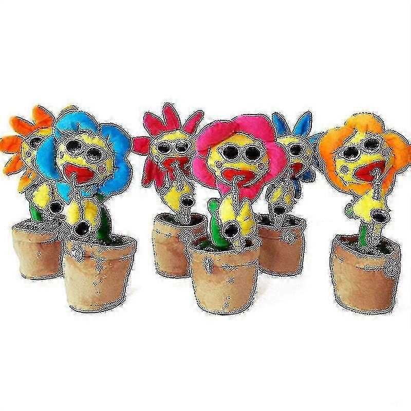 Dancing Sunflower With Sax 35cm Electronic Singing Toy 80 Songs ...