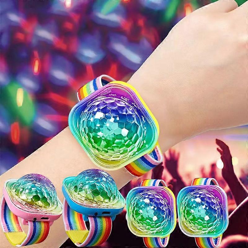 Type A Portable Disco Ball Wristbandt Voice Activated Party Lamp USB ...