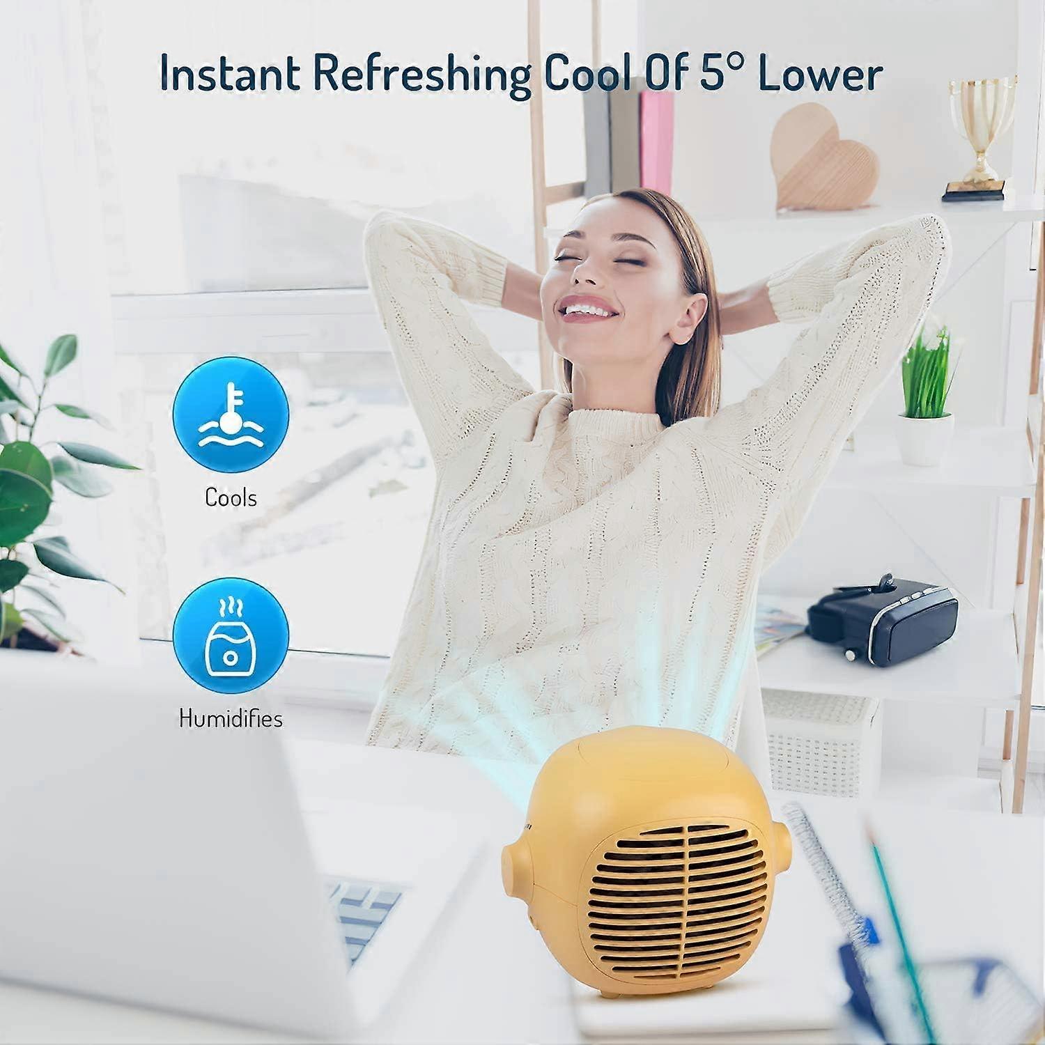 Portable Air Conditioner Fan, Mini Water-cooled Ac Unit For Home Office ...
