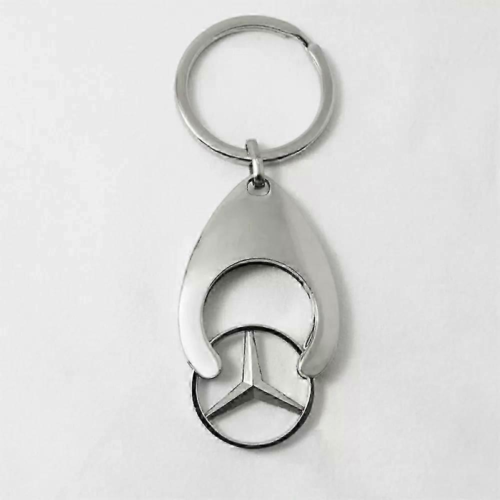3x Mercedes-Benz ORIGINAL keyring shopping chip shopping cart shiny ...