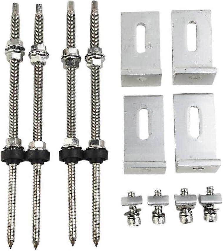 M10 Solar Mounting Bracket with Adjustable Height, Weatherproof Design ...