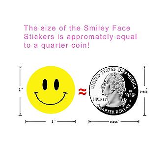 2 Pack Smile Face Stickers Roll Happy Face Stickers Circle Dots Paper ...