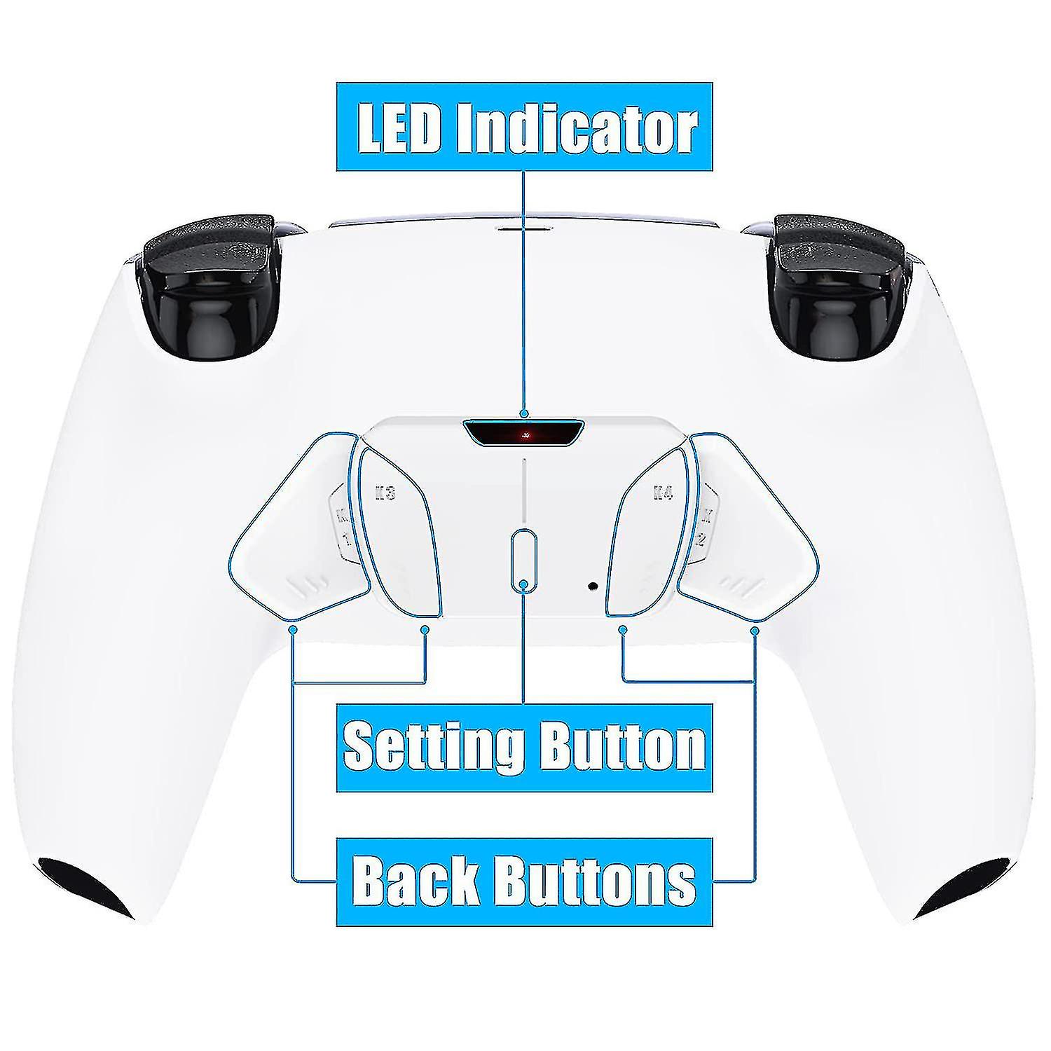 Remap Kit For Ps5 Controller Upgrade Board & Redesigned Back Shell & 4 Back Buttons | Fruugo UK