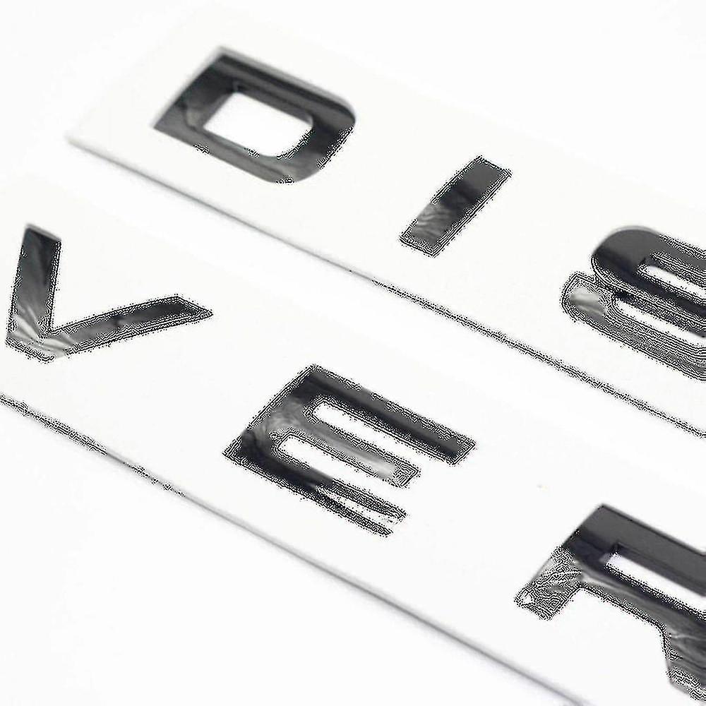 2 Set 3d Glossy Black Letter Discovery Car Rear Front Badge Emblem ...