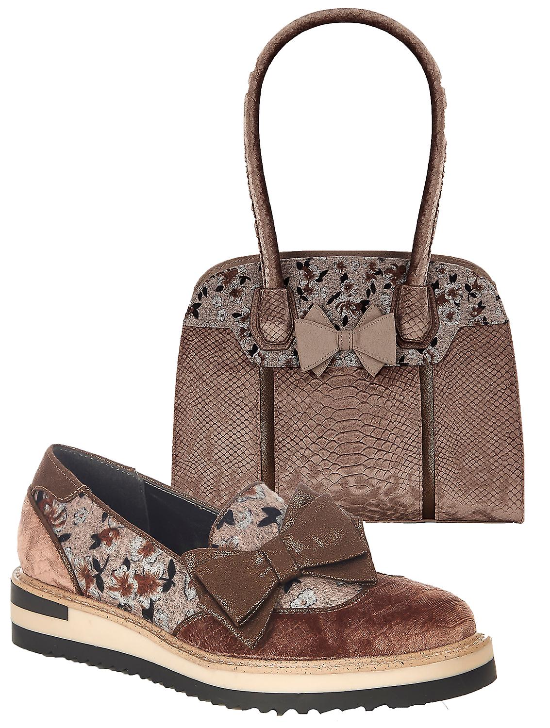 Ruby Shoo Women's Joanne Loafer Shoes & Matching Denver Bag | Fruugo UK