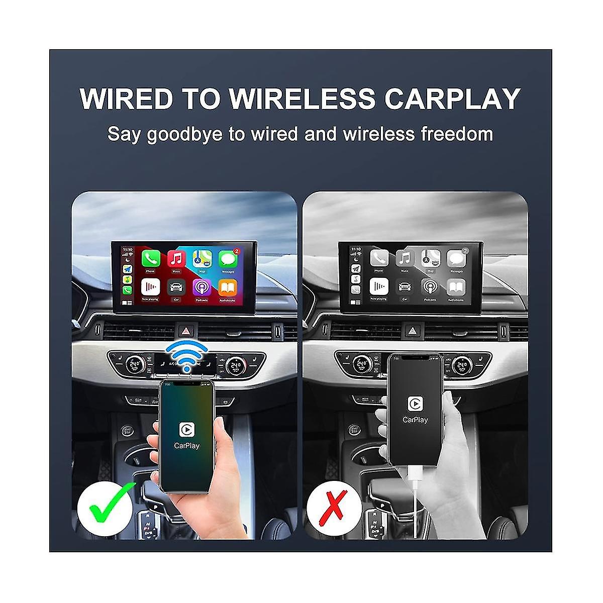 Wireless Android Auto Carplay Adapter 5ghz Wifi Carplay Le For Wired ...