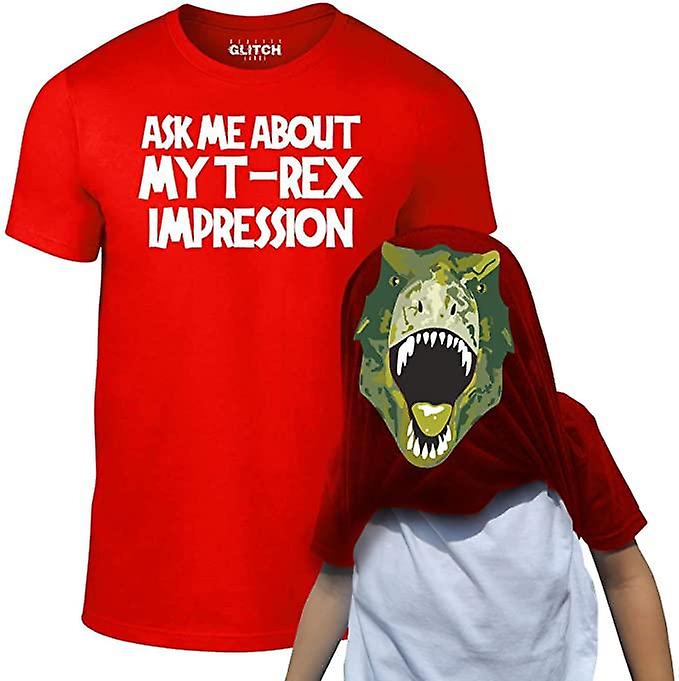 Kids Ask Me About My T-rex Flip T-shirt | Fruugo UK