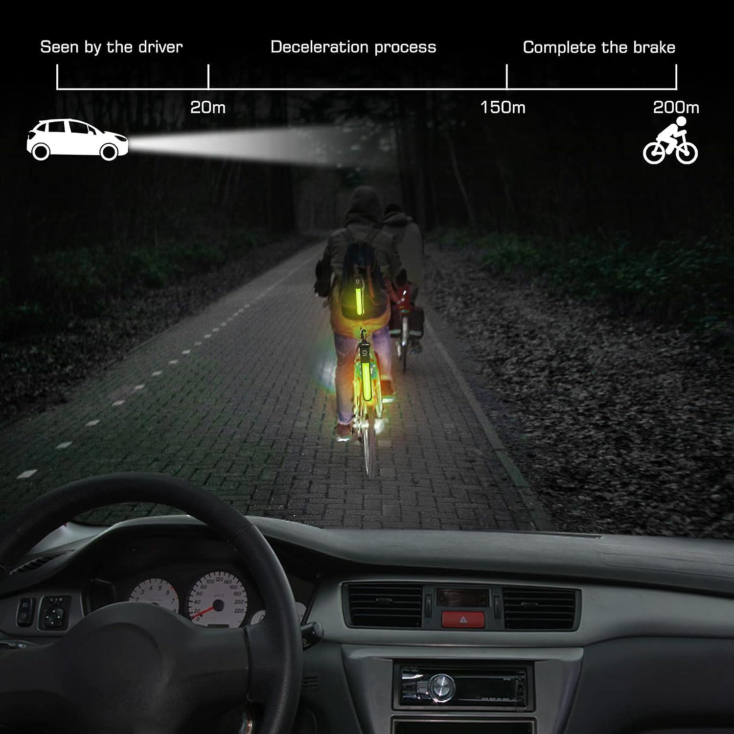 4 Pack Reflective LED Pendants Flashing 3 LED Modes for Kids Reflective ...