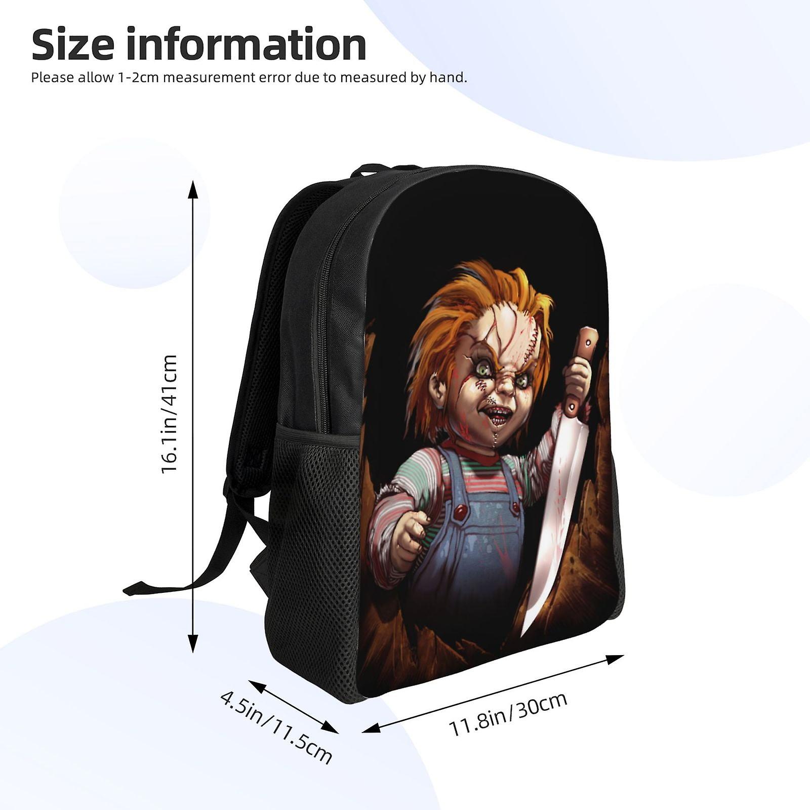 Chucky Film Unisex Backpack Laptop School Bag College Student Satchel ...