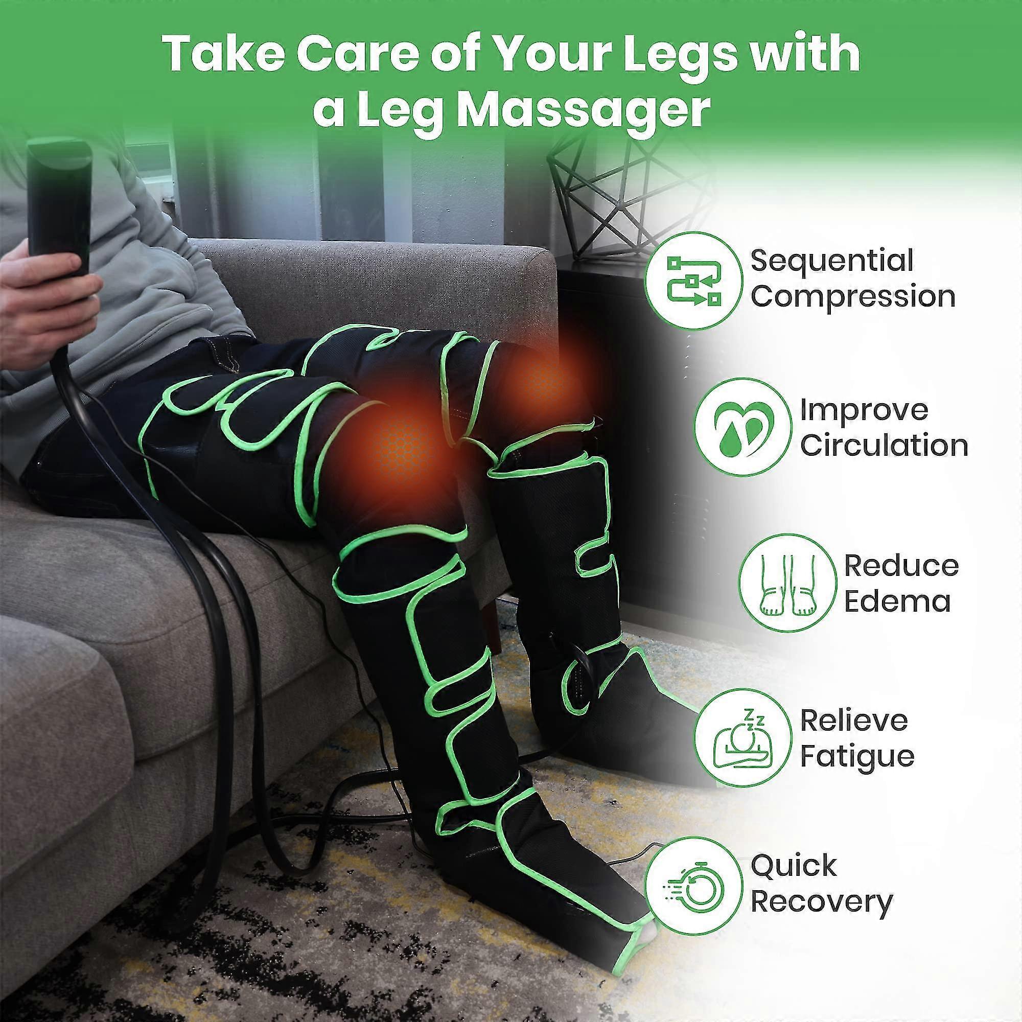 Foot Air Pressure Leg Massager Promotes Blood Circulation ,lymphatic ...