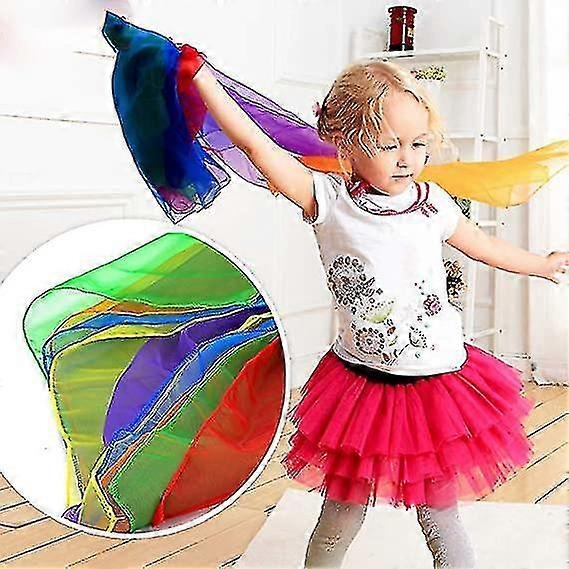 24pcs Juggling Scarves Dance Scarf Magic Scarves Musical Square ...