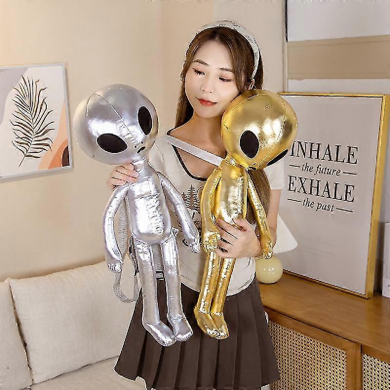60cm Fashion Alien Backpack Pu Et Extraterrestrial Soft Stuffed Plush ...