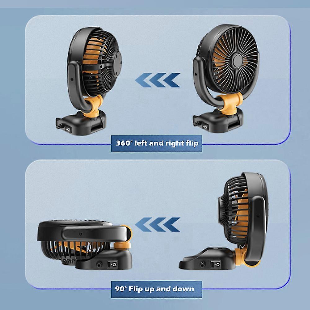 LBQ Car Single Head Fan DC 12/24V Cigarette Lighter Powered Car Fan ...