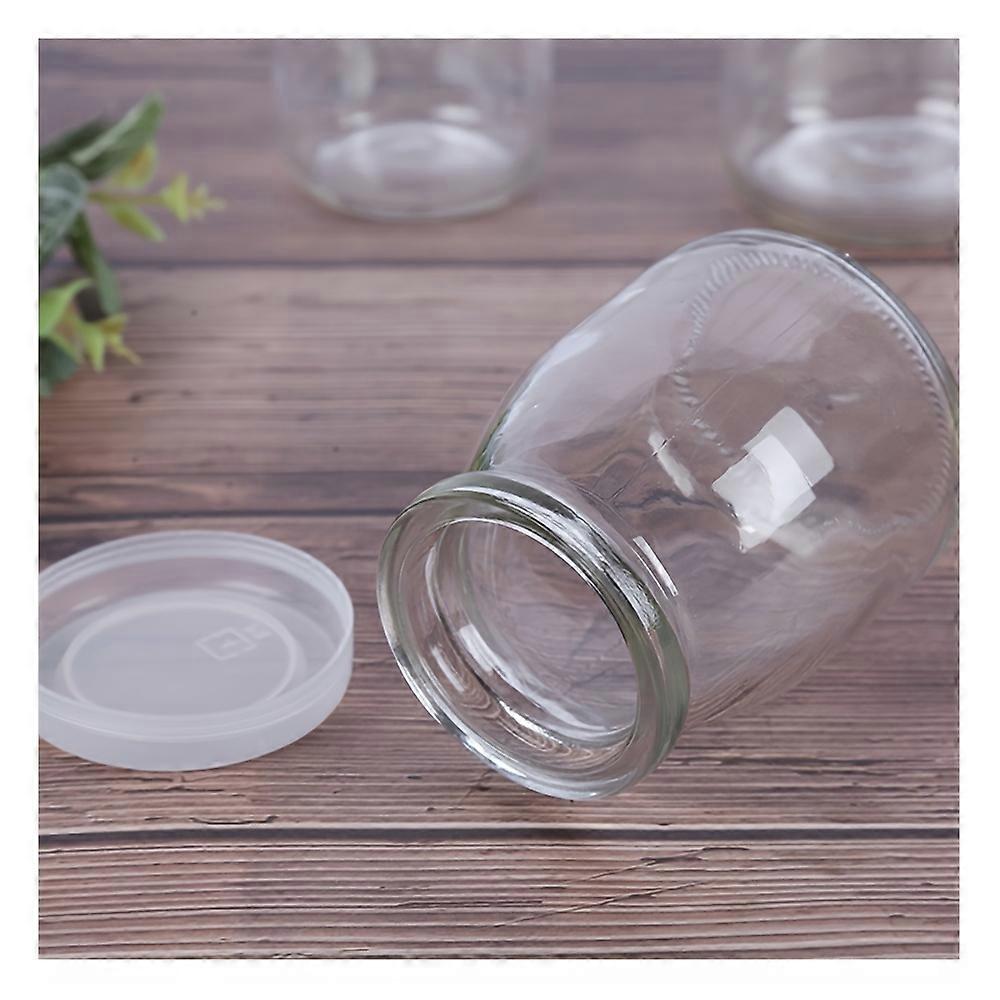 "Durable" 10-Piece 4Oz Clear Glass Jars With Pe Lids - Perfect For ...