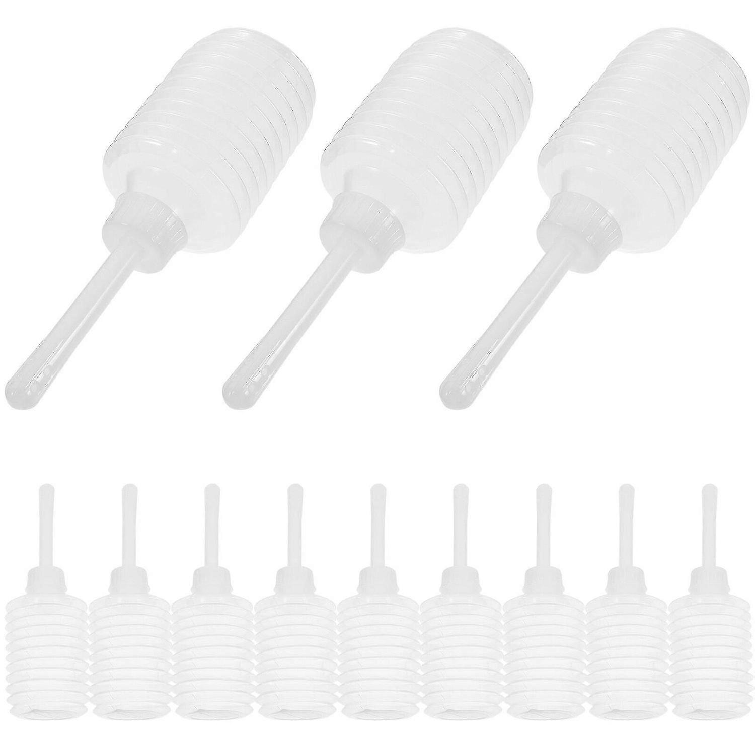10 Pcs 200ml Portable Disposable Clear Enema Douche Applicator Bottle ...