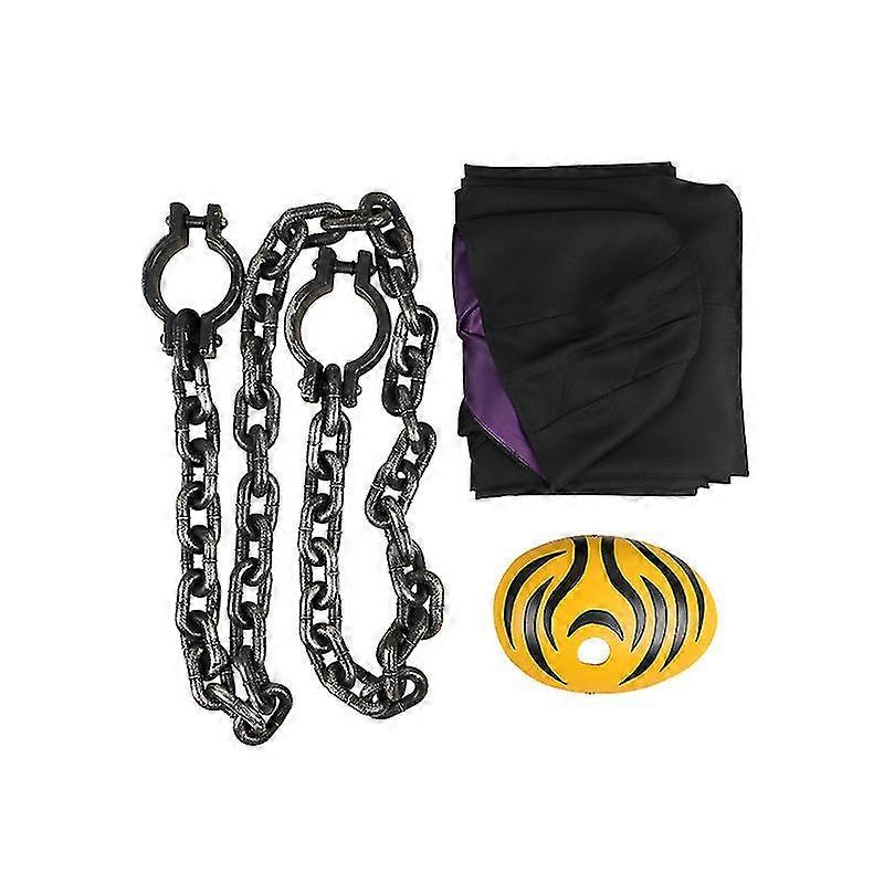 Anime Akatsuki Costume Obito Uchiha Cosplay Cloak Mask Simulation ...