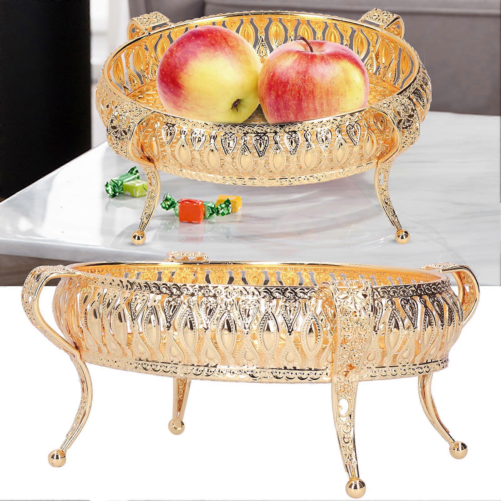 Zinc Alloy Fruit Tray Party Decorative Food Dessert Storage Plate Snack ...