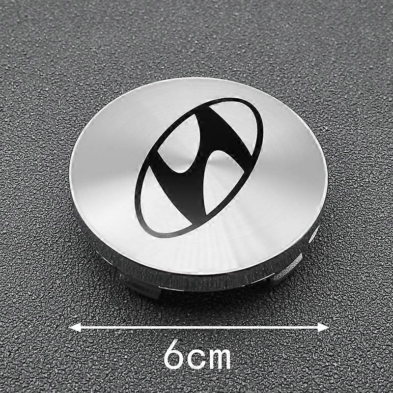 4pcs Car Accessories Car Wheel Hub Center Cap Stickers Emblem Decals ...