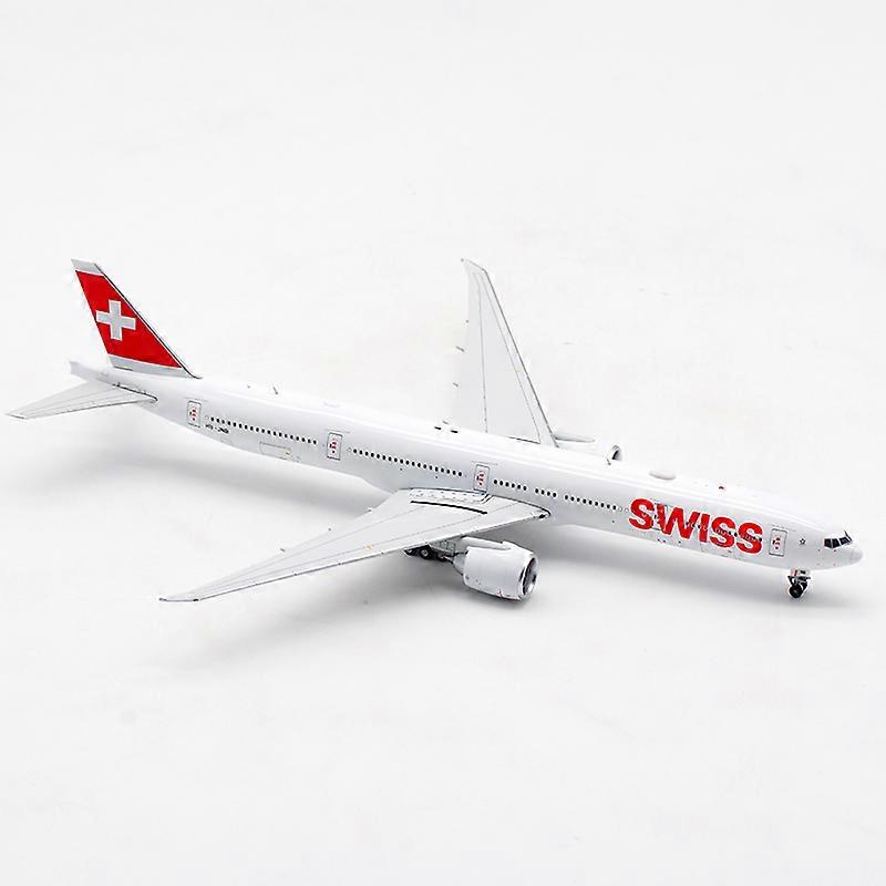 Diecast 1:400 Scale Swissair B777-300ER HB-JNB Alloy Aircraft Model Collection Souvenir ...