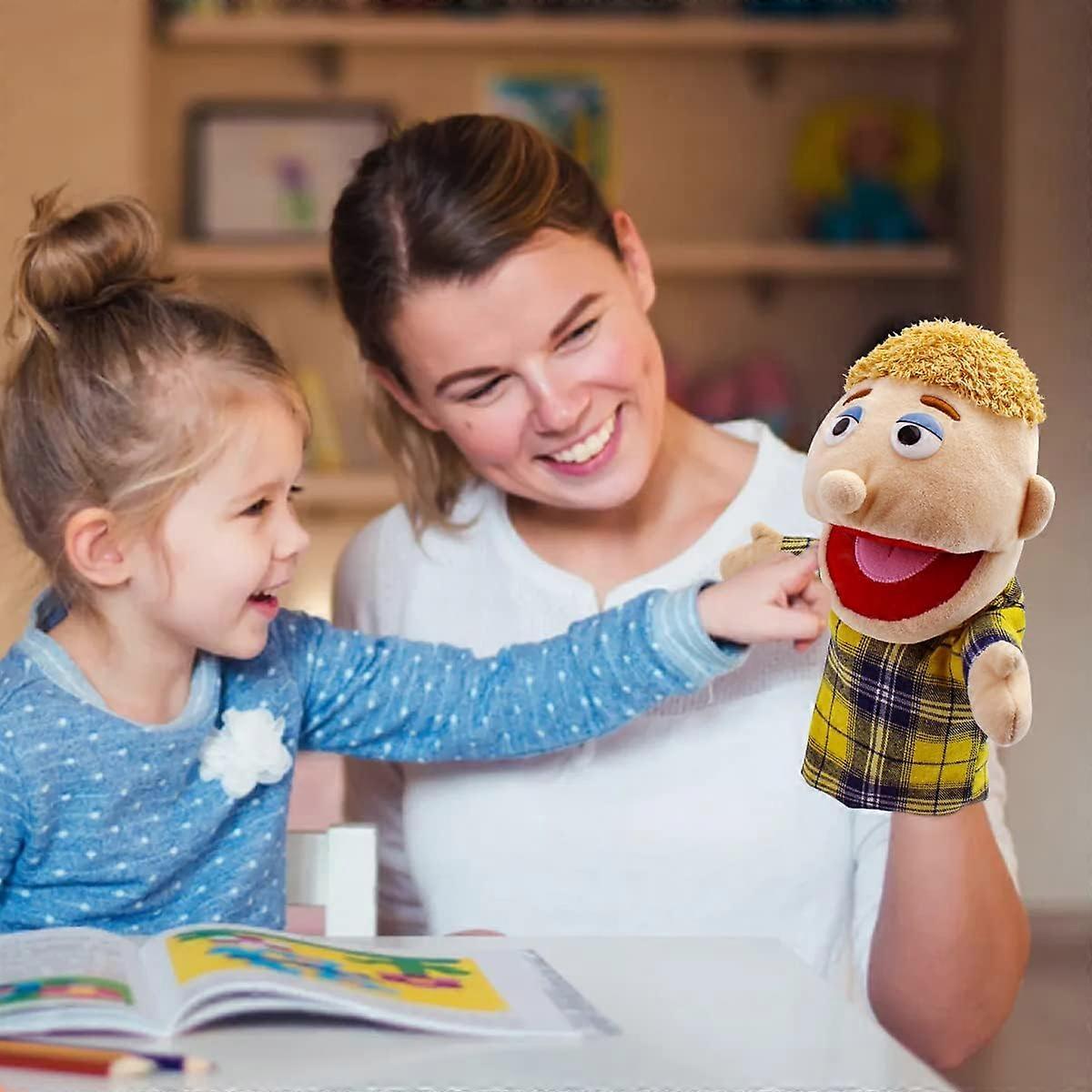 Family Hand Puppets,Puppets for Kids Role Paly Family Members 13.4 INCH ...