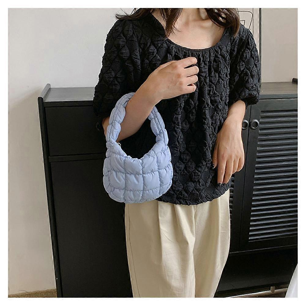 Mini Cloud Pleated Handbag Dumpling Bag Korean Quilted Shoulder Bags ...
